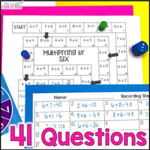 Multiply by 6 Game – Multiplication Facts Fluency Practice ...