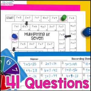 Multiply by 7 Game – Multiplication Facts Fluency Practice ...