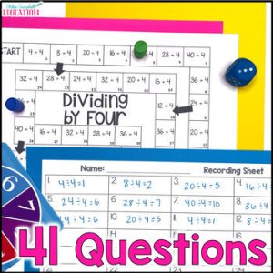 Divide by 4 Game – Division Practice – Division Game – Chloe Campbell ...