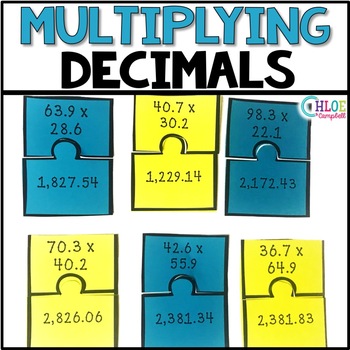 Multiplying Decimals Game | 5th Grade Math Review | Math Centers ...