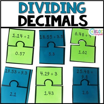 Dividing Decimals Game | 5th Grade Math Review | Math Centers | Chloe ...