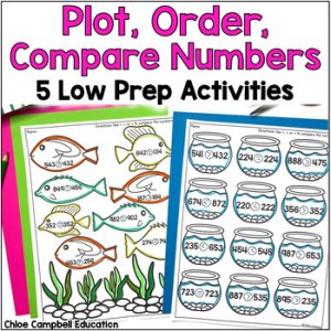 Comparing and Ordering 3 Digit Numbers Worksheets 2nd Grade Place Value ...