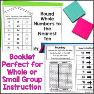 Rounding Whole Numbers to the Nearest 10 Center Round to the Nearest 10 ...