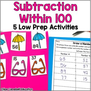 Subtraction Within 100 – 2 Digit Subtraction with Regrouping – 2nd ...