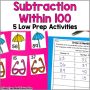 Subtraction Within 100 – 2 Digit Subtraction with Regrouping – 2nd ...