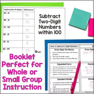 Subtraction Within 100 – 2 Digit Subtraction with Regrouping – 2nd ...