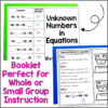 Finding Unknown Numbers in Addition & Subtraction Equations 2nd Grade ...