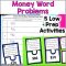 Counting Money Word Problems 2nd Grade Math Stations Adding ...