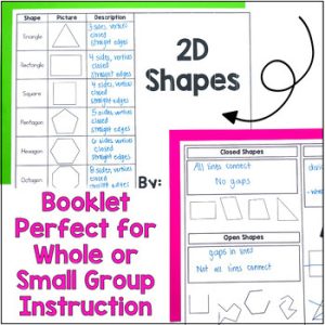 2D Shapes & Attributes Worksheets for 2nd Grade – 2D Shape Symmetry ...