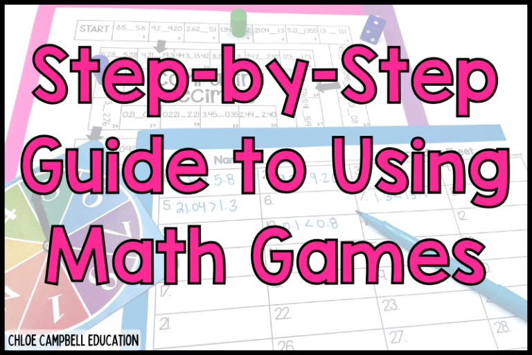 Step-By-Step Guide to Using Math Games in Your Classroom – Chloe ...
