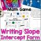 Writing Linear Equations in Slope Intercept Form Game Practice Slope ...