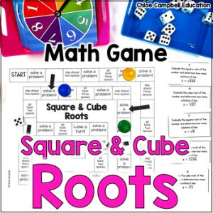 Solving Equations Using Square Roots & Cube Roots Game – 8th Grade Math ...