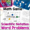 Scientific Notation Word Problems Game - 7th and 8th Grade Math ...