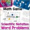 Scientific Notation Word Problems Game - 7th and 8th Grade Math ...