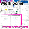 Performing Transformations on Coordinate Plane Activity Practice 8th ...