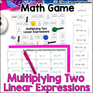 Multiplying Two Linear Expressions with Rational Coefficients Game ...
