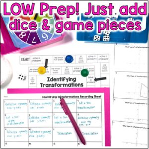 Transformations 8th Grade Math Game Transformations on Coordinate Plane ...