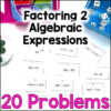 Factoring Two Algebraic Expressions Algebra Game – 8th Grade Math ...