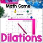 Dilations & Scale Factor Geometry Game 8th Grade Math Worksheet Station ...