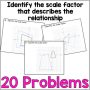 Dilations & Scale Factor Geometry Game 8th Grade Math Worksheet Station ...