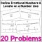 Ordering & Comparing Irrational Numbers on a Number Line 8th Grade Math ...