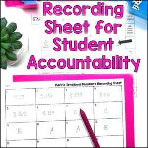 Ordering & Comparing Irrational Numbers on a Number Line 8th Grade Math ...