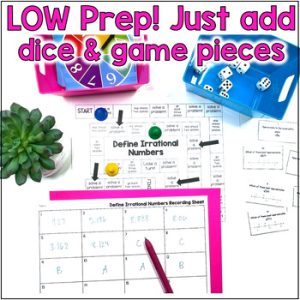 Ordering & Comparing Irrational Numbers on a Number Line 8th Grade Math ...