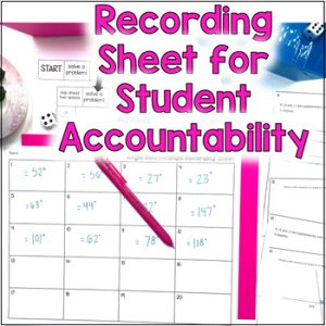 Finding Angle Measures Game Complementary & Supplementary Angles ...