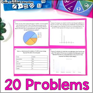 Creating & Analyzing Circle Graphs Game – Circle Graphs Activity 7th ...