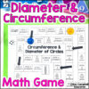 Finding Circumference & Diameter of Circle Game 7th Grade Spiral Review ...