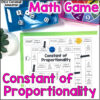 Constant of Proportionality Game & Worksheet 7th Grade Unit Rate Review ...