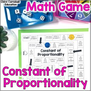 Constant of Proportionality Game & Worksheet 7th Grade Unit Rate Review ...