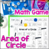Area of a Circle Game & Worksheet with Word Problems – 7th Grade Math ...