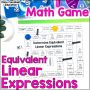 Equivalent Expressions 7th Grade Math Game Combining Like Terms Review ...