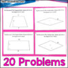 Area of Quadrilaterals Game Trapezoids Parallelograms Rhombus Geometry ...