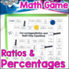 Percentages and Ratios Multi-Step Word Problems for 7th Grade Math