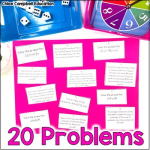 Solving Proportions and Ratios Game Proportional Relationships 6th ...