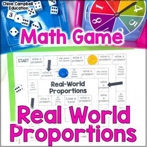 Real World Proportions Game – Ratios and Proportions Word Problems for ...