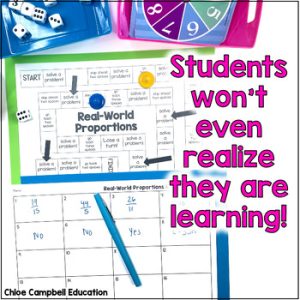 Real World Proportions Game – Ratios and Proportions Word Problems for ...