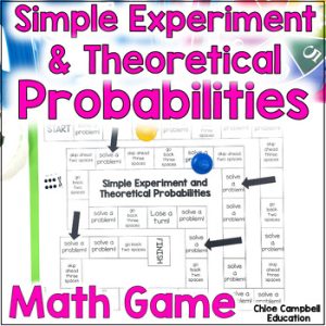 Experimental & Theoretical Probabilities Task Cards Activity 7th Grade ...