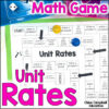 Unit Rates Ratios Word Problems Game – 7th Grade Math Review Station ...