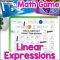 Combining Like Terms Game Simplify Linear Expressions Center for 7th ...