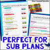 No Prep Emergency Sub Plans for 4th & 5th Grade – All About Sharks – 5 ...