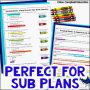 No Prep Emergency Sub Plans for 4th & 5th Grade – All About Sharks – 5 ...
