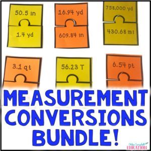 Measurement Conversions Games – Metric and Customary Conversions BUNDLE ...
