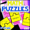 5th Grade Math Games – Matching Puzzles Math Centers – Entire Year ...