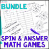 5th Grade Math Review – Differentiated Math Games – Bundle – Spin and ...