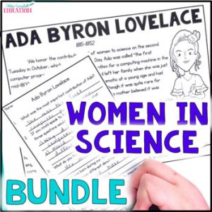 Women’s History Month Reading Comprehension Women in Science Bulletin ...