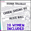Women’s History Month Reading Comprehension Women in Science Bulletin ...