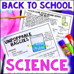 Back to School Science Activities – Experiments and Scientific Method ...